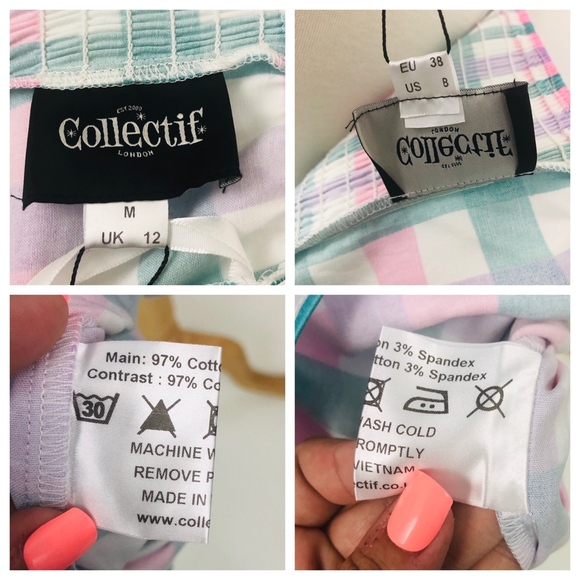 Collectif | Dresses | Collectif Monica Candy Gingham Pencil Dress ...